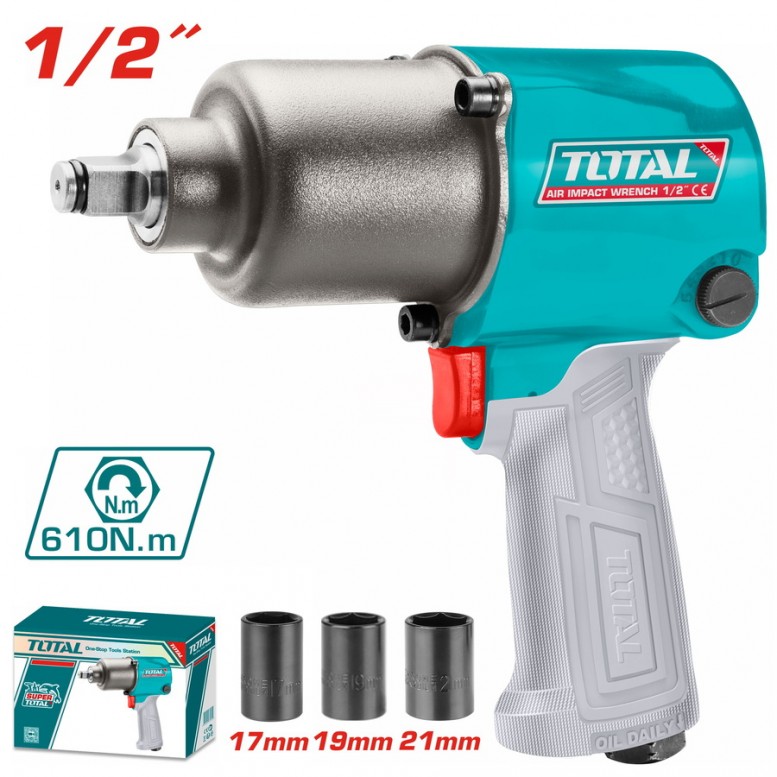 TOTAL ΑΕΡΟΚΛΕΙΔΟ 1/2" - 610Nm TAT40122