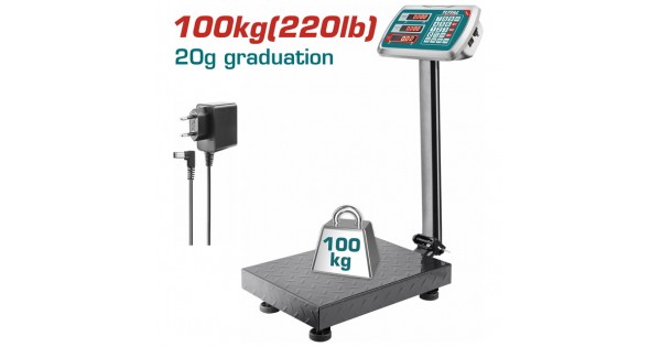 TOTAL ΗΛΕΚΤΡΟΝΙΚΗ ΖΥΓΑΡΙΑ 100Kg (TESA31001)