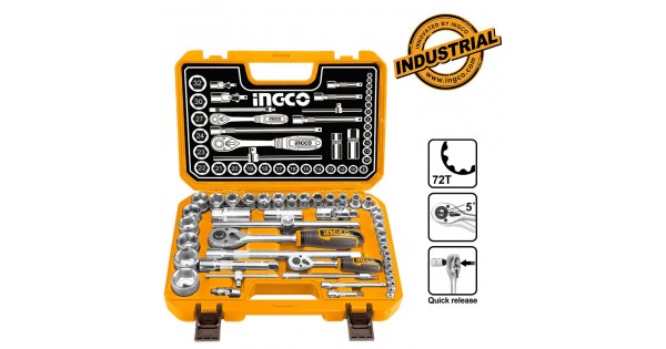 INGCO ΚΑΣΕΤΙΝΑ ΣΕΤ 44 ΤΜΧ. 1/4"+1/2" ΚΑΡΥΔΑΚΙΑ HKTS42441